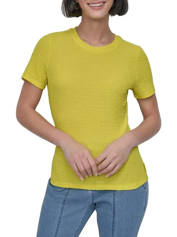 Dkny Textured T-shirt - Daffodil