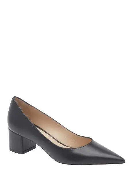 STUART WEITZMAN Power 50 Pump - Black Smooth Calf