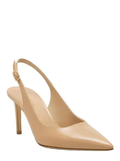 STUART WEITZMAN Power 75 Slingback Pump - Adobe Beige