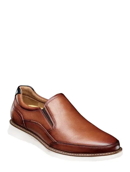 Florsheim Leather Loafer - Cognac Multi