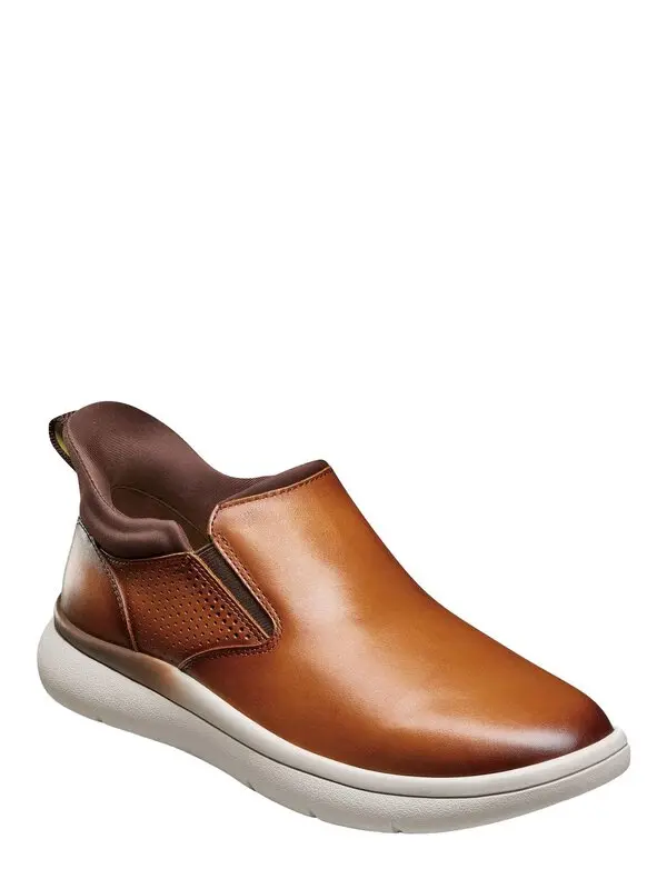 Florsheim Fleet Plain Toe Sneaker - Cognac