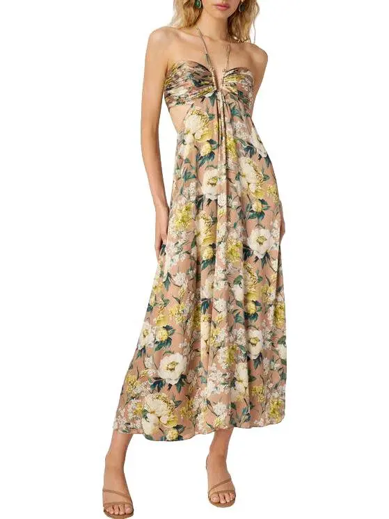 Cami Nyc Calliope Floral Silk Satin Gown - Morning Flourish