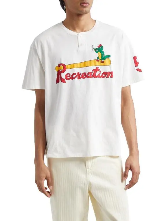 BODE Reptile Recreation Graphic T-shirt - Cream