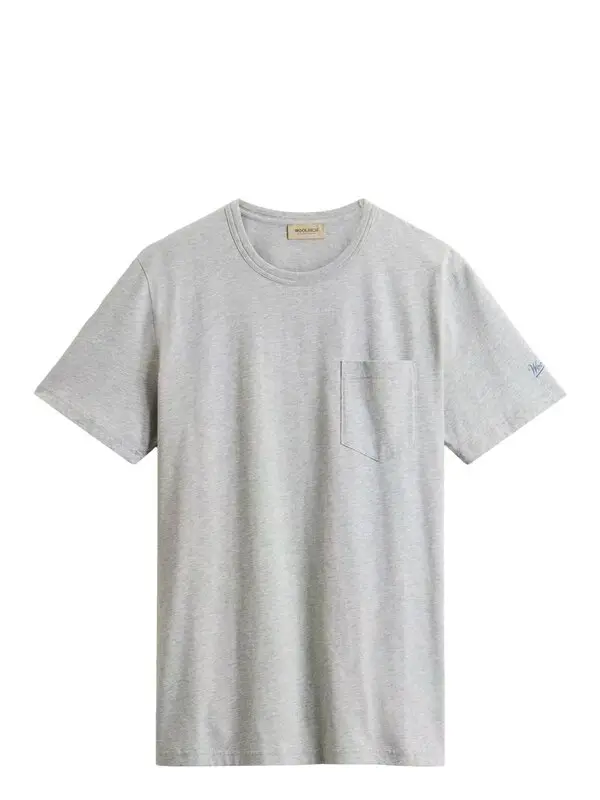 Woolrich Logo Pocket T-shirt - Grey