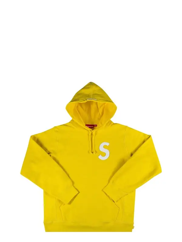 Supreme S Logo Hooded Sweatshirt - Yellow