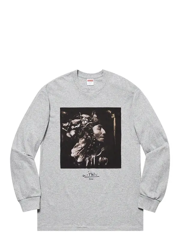 Supreme X Joel-peter Witkin Harvest Long-sleeve Tee 'heather - Grey