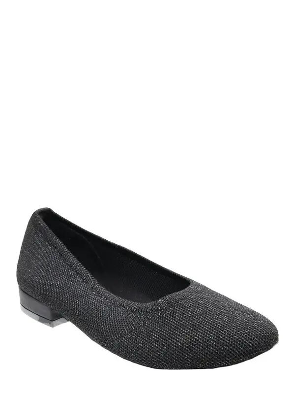 DAVID TATE Runway Metallic Ballet Flat - Black Metallic