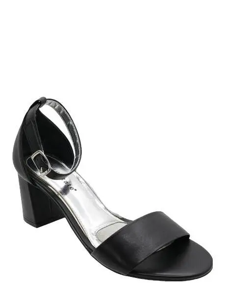 DAVID TATE Timeless Ankle Strap Sandal - Black Leather
