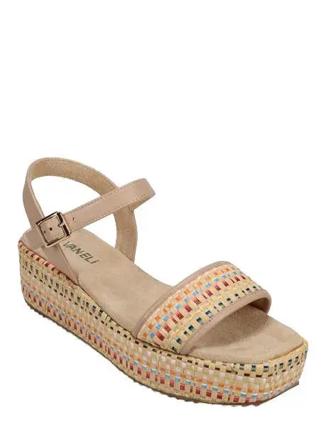 Vaneli Walda Flatform Sandal - Natural