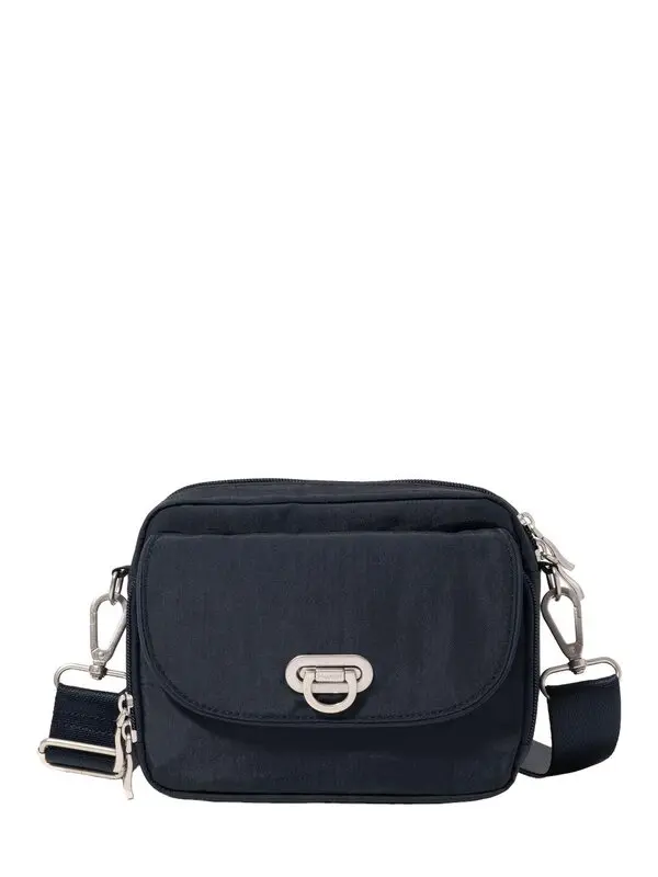 BAGGALLINI Coastal Flip Lock Camera Crossbody Bag - French Navy