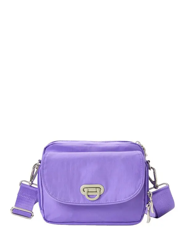 BAGGALLINI Coastal Flip Lock Camera Crossbody Bag - Lavender Surf