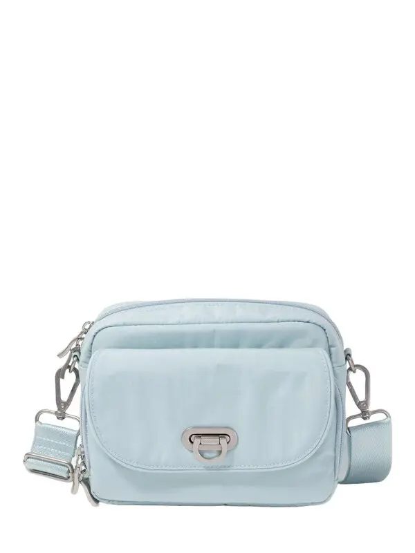 BAGGALLINI Coastal Flip Lock Camera Crossbody Bag - Pool