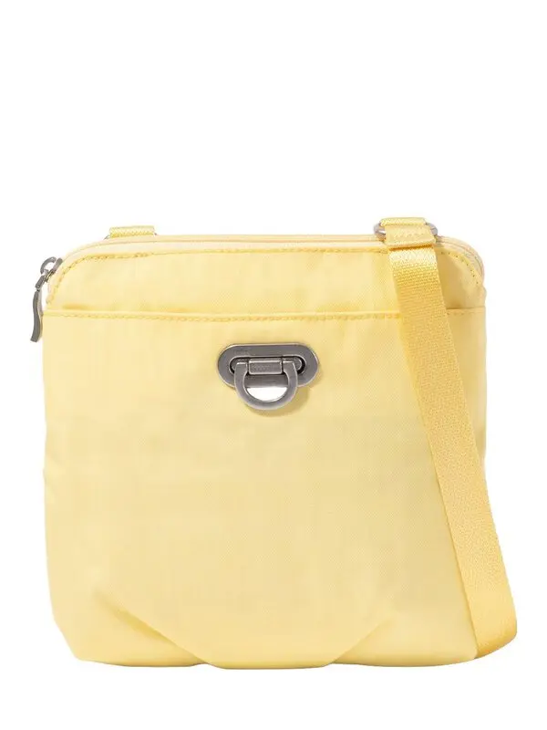 BAGGALLINI Mini Crossbody Bag With Flip Lock Closure - Butter Yellow