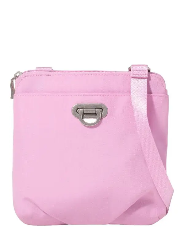 BAGGALLINI Mini Crossbody Bag With Flip Lock Closure - Hibiscus Pink