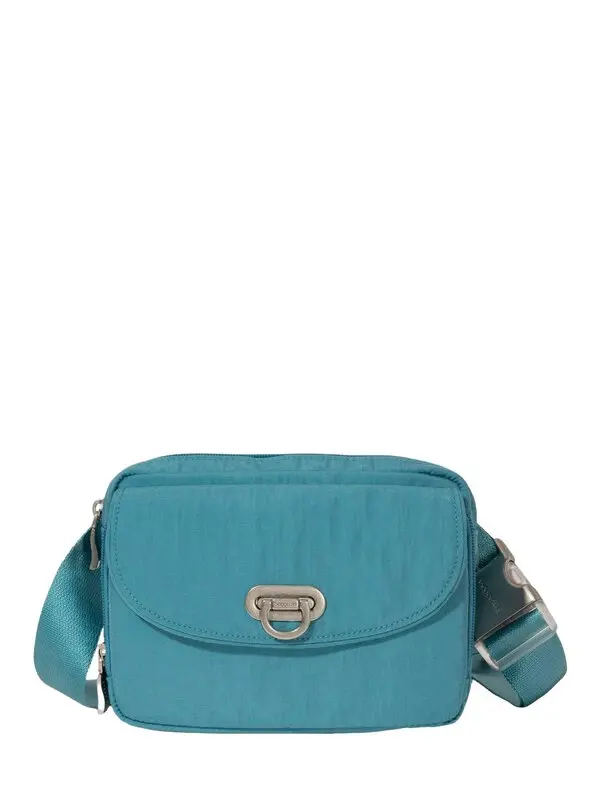 BAGGALLINI Coastal Flip Lock Sling Bag - Seaside Blue