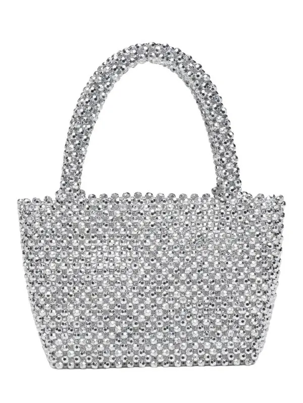 MODA LUXE Donna Rhinestone Evening Bag - Silver