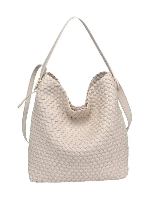 MODA LUXE Edith Hobo Bag - Oatmilk
