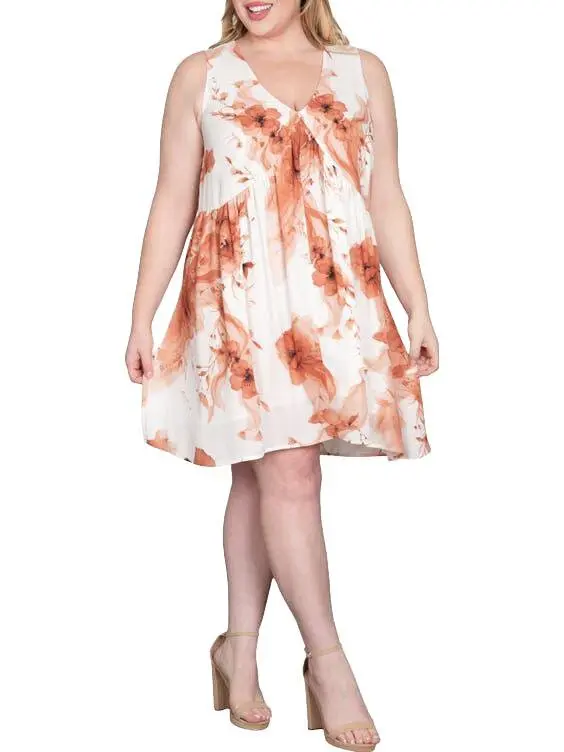 STANDARDS & PRACTICES Floral Sleeveless Dress - Desert Floral