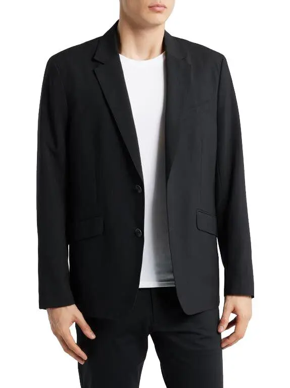 Rag & Bone Butler Wool Blend Ripstop Sport Coat - Black