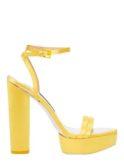 JESSICA RICH Platform High Heel Sandal - Yellow