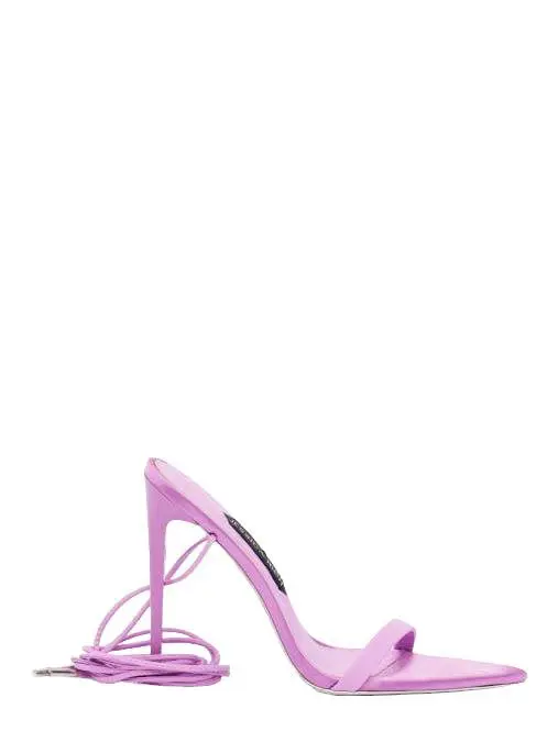 JESSICA RICH Rich Strappy Satin Sandal - Lilac