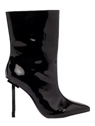JESSICA RICH Snakeskin Bootie - Black