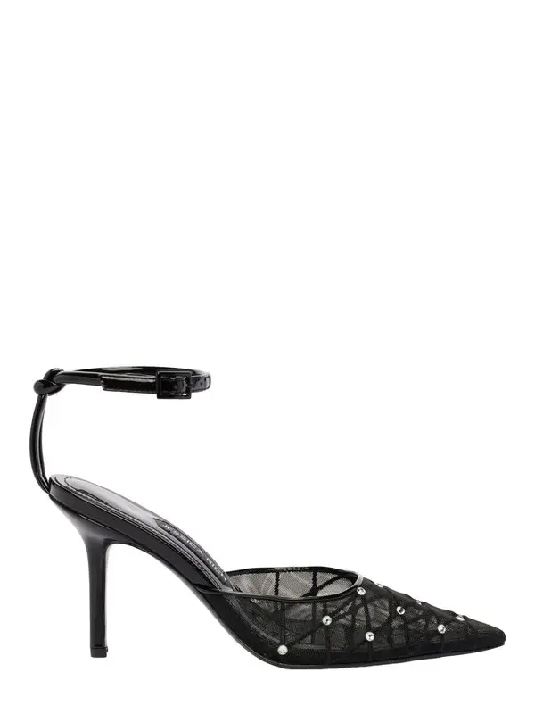 JESSICA RICH Amora Mesh Slingback - Black