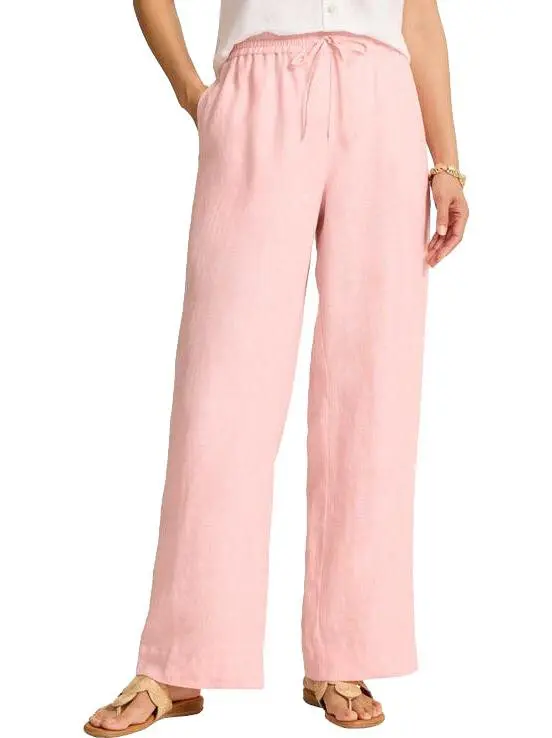 Tommy Bahama Two Palms Easy Linen Drawstring Pants - Light Salmon