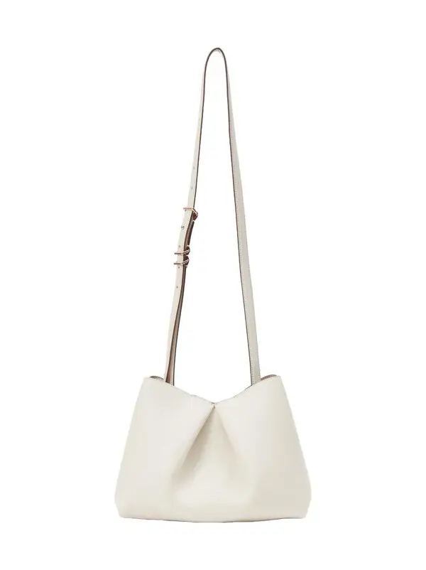 Rag & Bone Medium Bloom Leather Crossbody Bag - Antique White