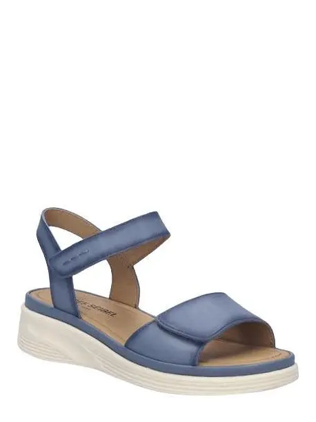 Josef Seibel Severan Ankle Strap Wedge Sandals - Slate