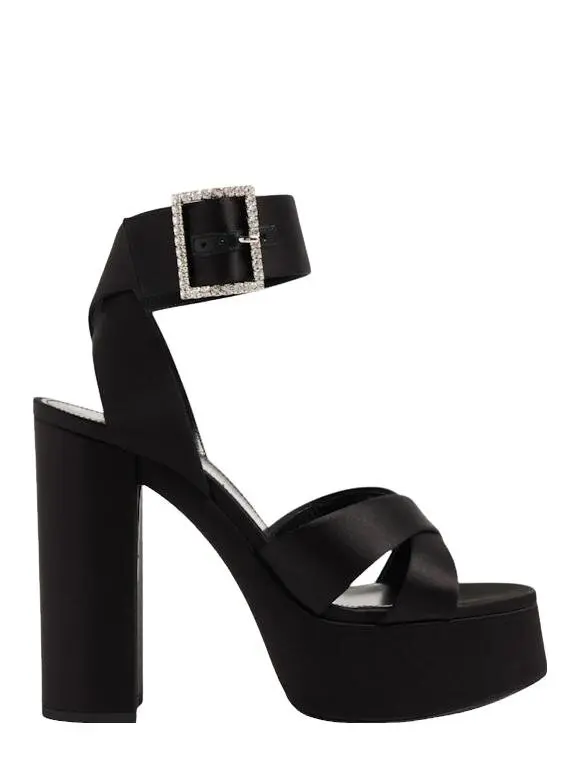 Saint Laurent Bianca Platform Sandals - Black