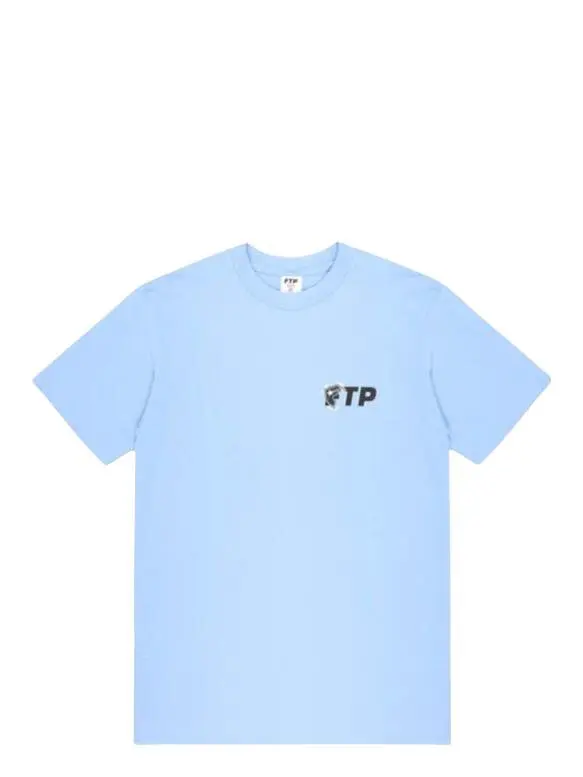 FTP X Famous Logo Tee Shirt - Sky Blue