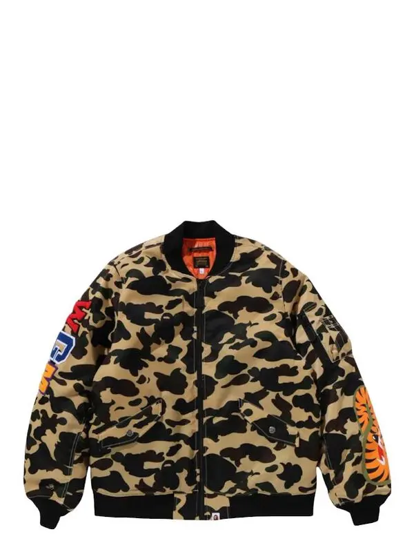 BAPE 1st Camo Shark Ma1 Jacket - Yellow