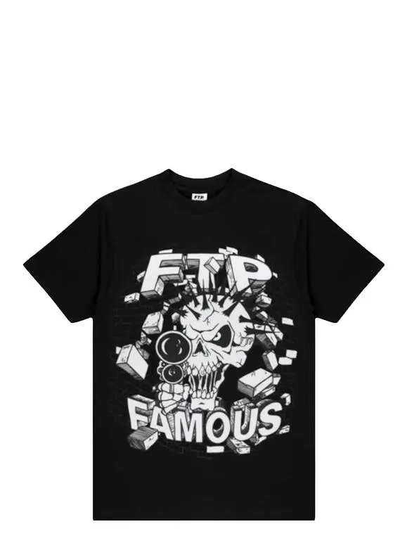 FTP X Famous Skull Tee Shirt - Black