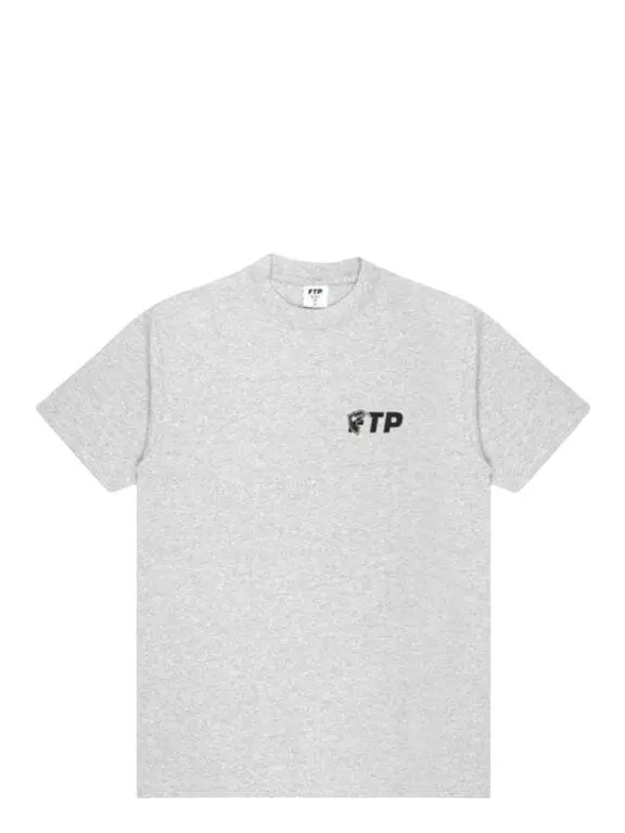 FTP X Famous Logo Tee Shirt - Heather Grey