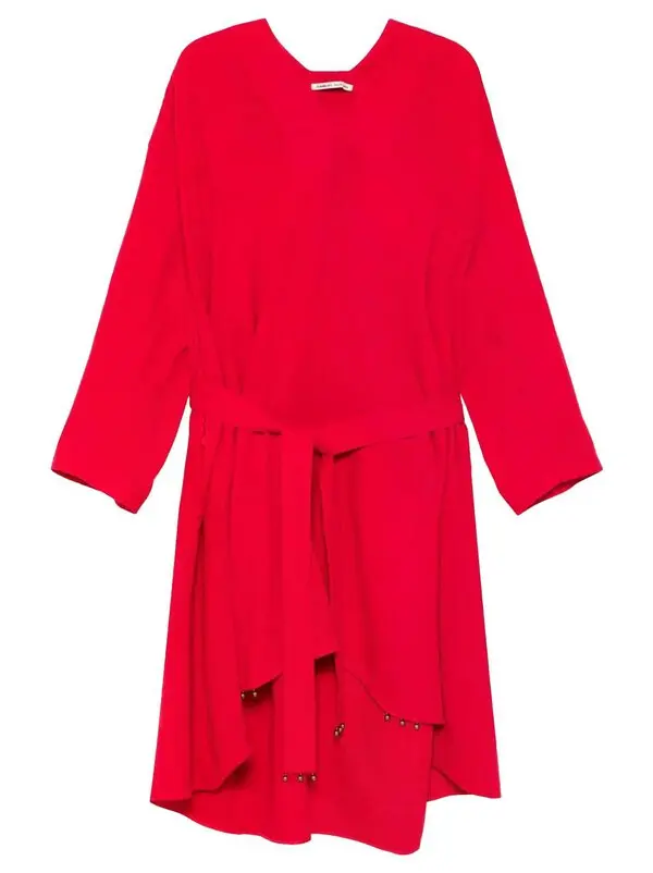 SAMUEL GUÌ YANG V-neck Dress - Red