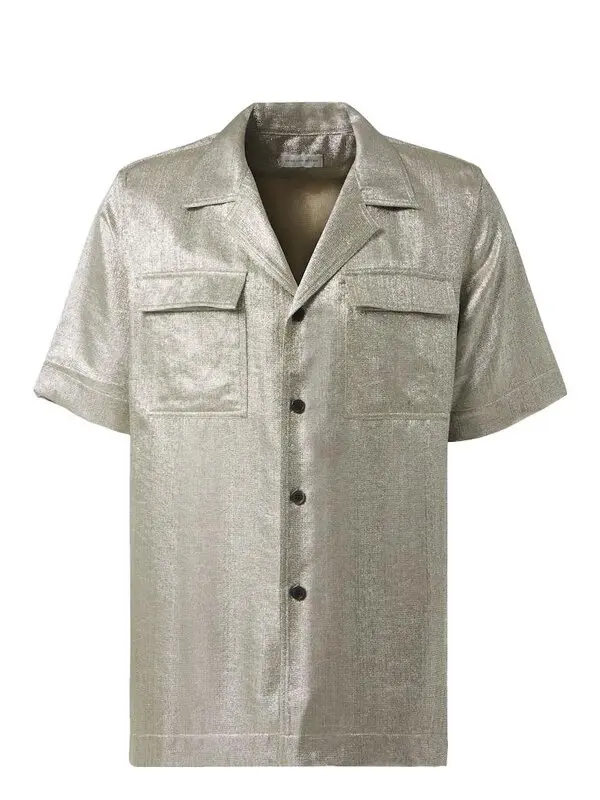 Dries Van Noten Pleated Shirt - Silver