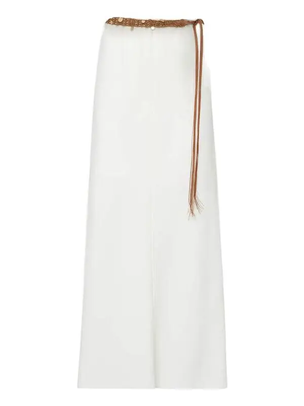 XU ZHI Jersey Maxi Skirt - White
