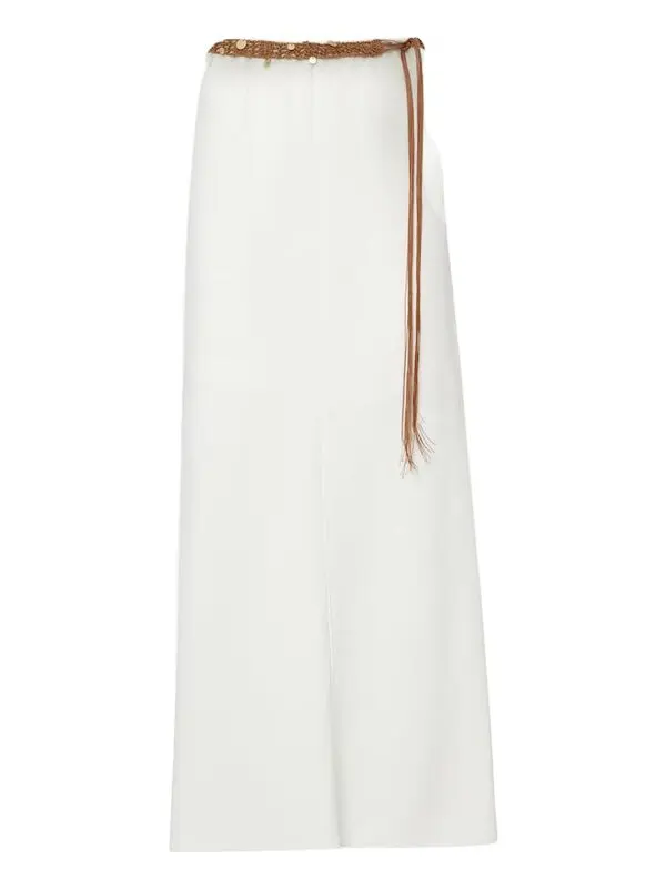 XU ZHI Jersey Maxi Skirt - White