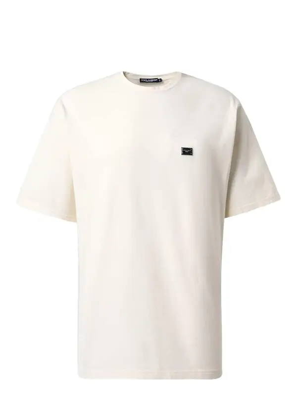 Dolce & Gabbana Cotton Piqué T-shirt - White