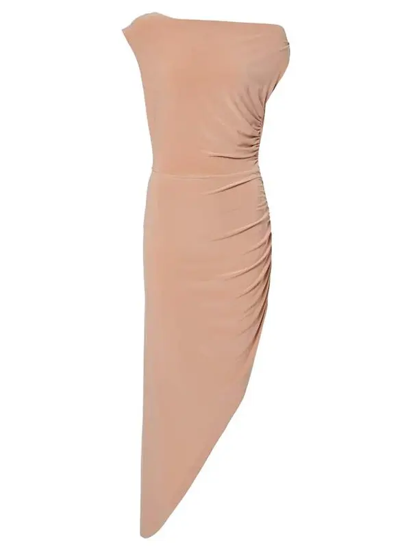 Norma Kamali Draped Gown - Brown