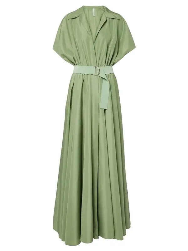 Norma Kamali Belted Gown - Green