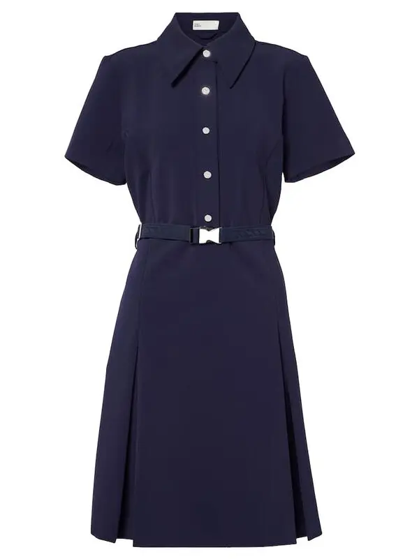 Tory Burch Belted Polo Dress - Blue