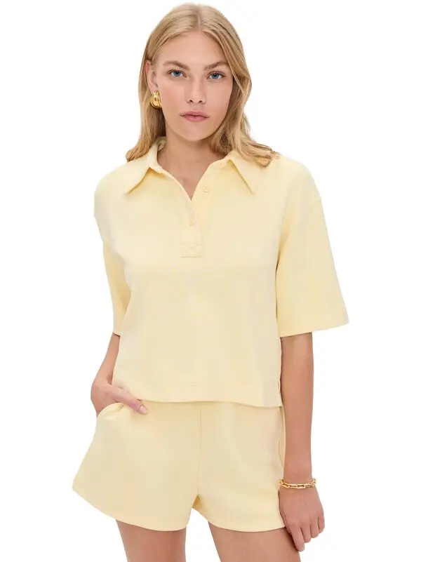 LE BOP Josephine Polo Top - Butter Yellow