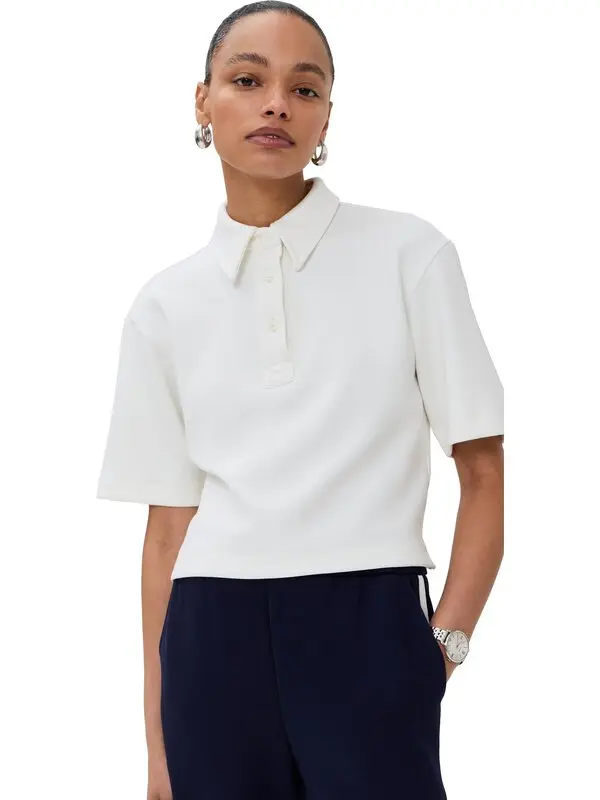 LE BOP Josephine Polo Top - Ivory