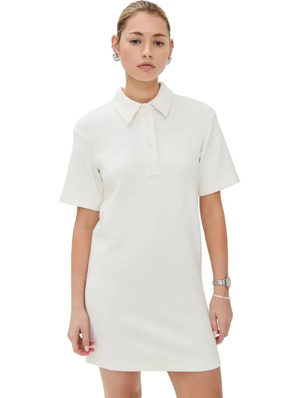 LE BOP Solene Polo Dress - Ivory
