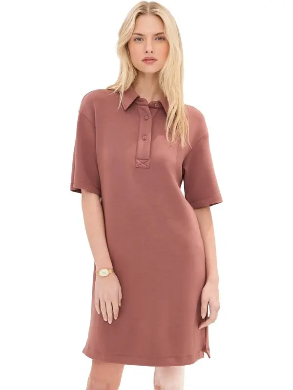 LE BOP Solene Polo Dress - Nutmeg