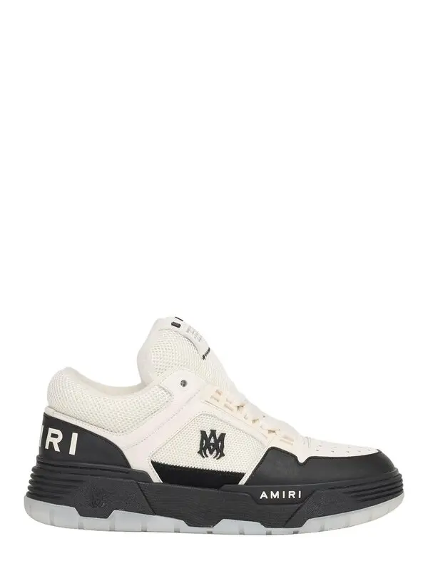 Amiri Ma-1 Chunky Leather Mid-top Sneakers - Black