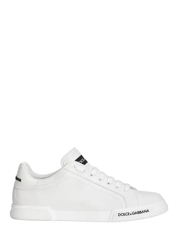 Dolce & Gabbana Leather Low-top Sneakers - Bianco
