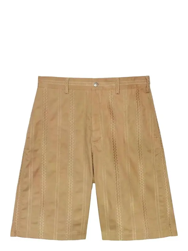 MSGM Striped Shorts - Neutrals